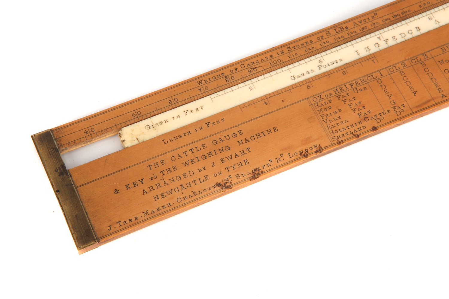 Lot 80 - Ewart's Cattle Gauge Slide Rule,