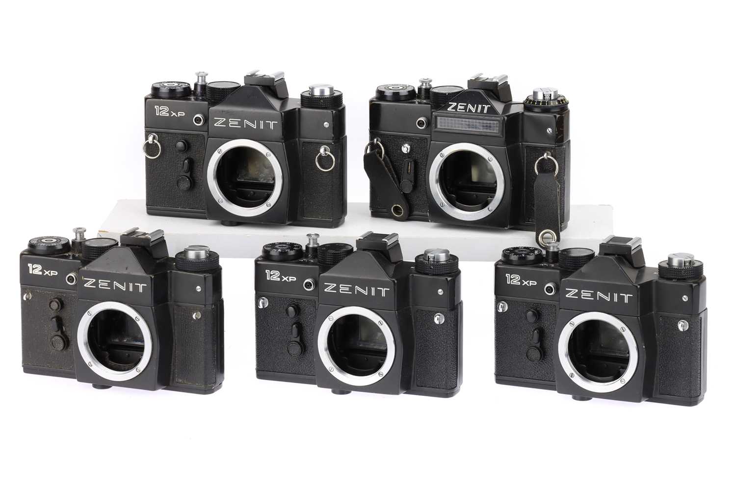 Lot 93 - Five Zenit 35mm Cameras,