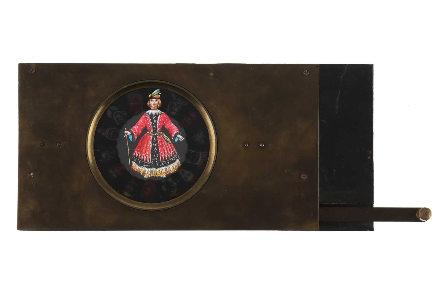 Lot 69 - An Impressive Mechanical Magic Lantern Slide