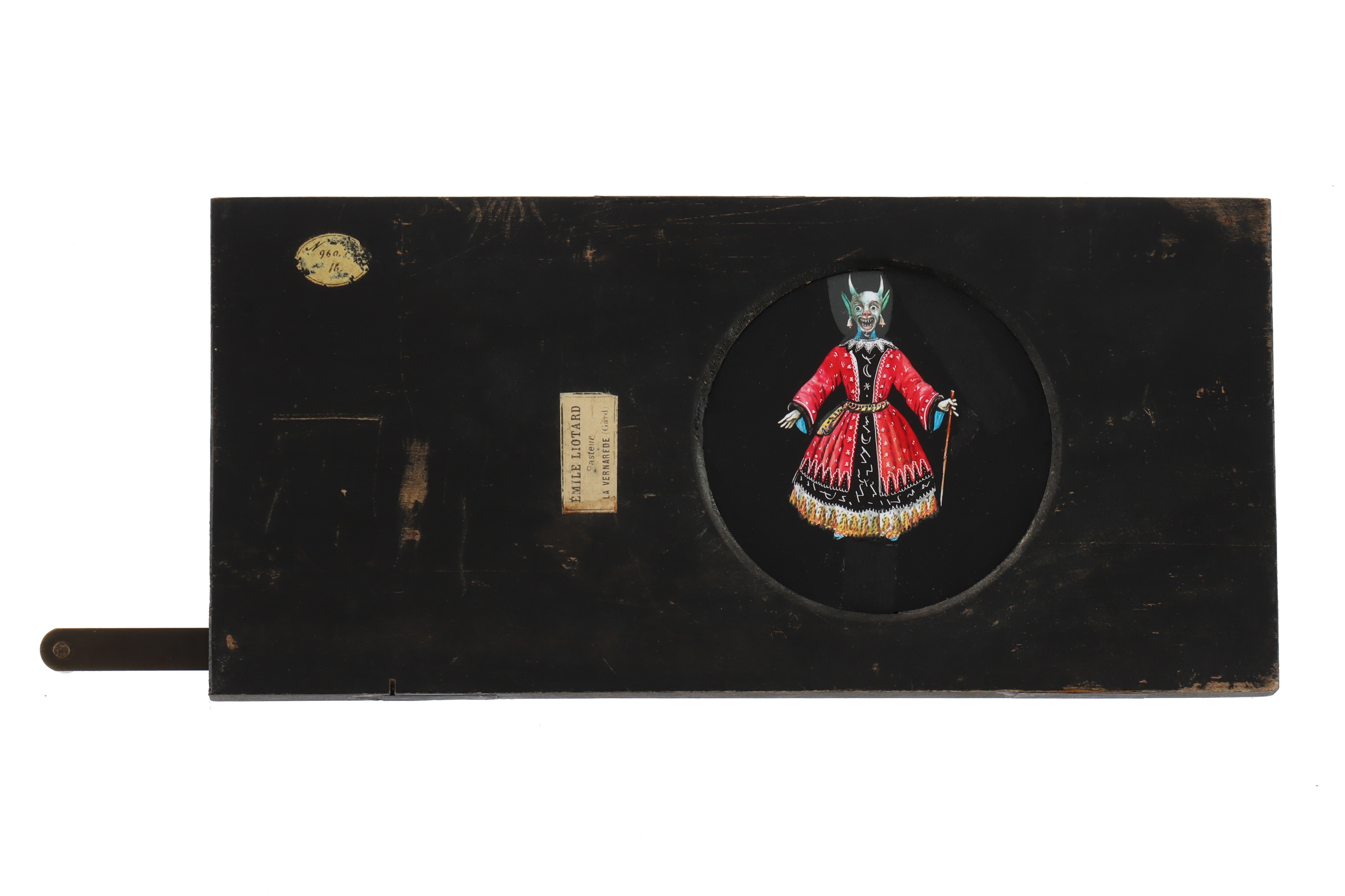 Lot 305 - A Mechanical Magic Lantern Slide of a