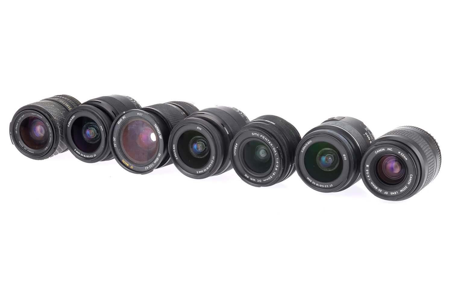 Lot 236 - A Mixed Selection of Camera Lenses,