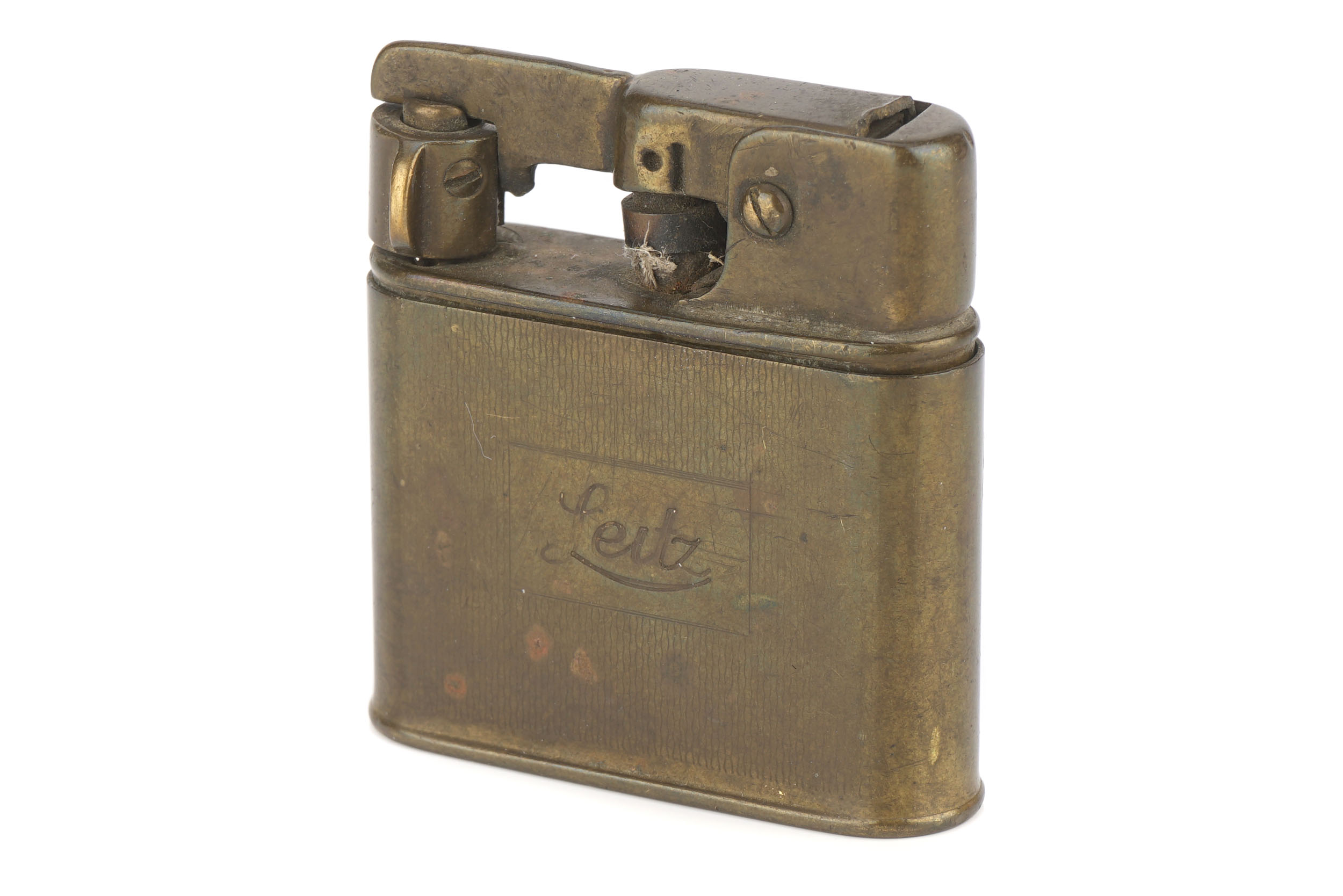 Lot 103 - A Brass Cigarette Lighter,