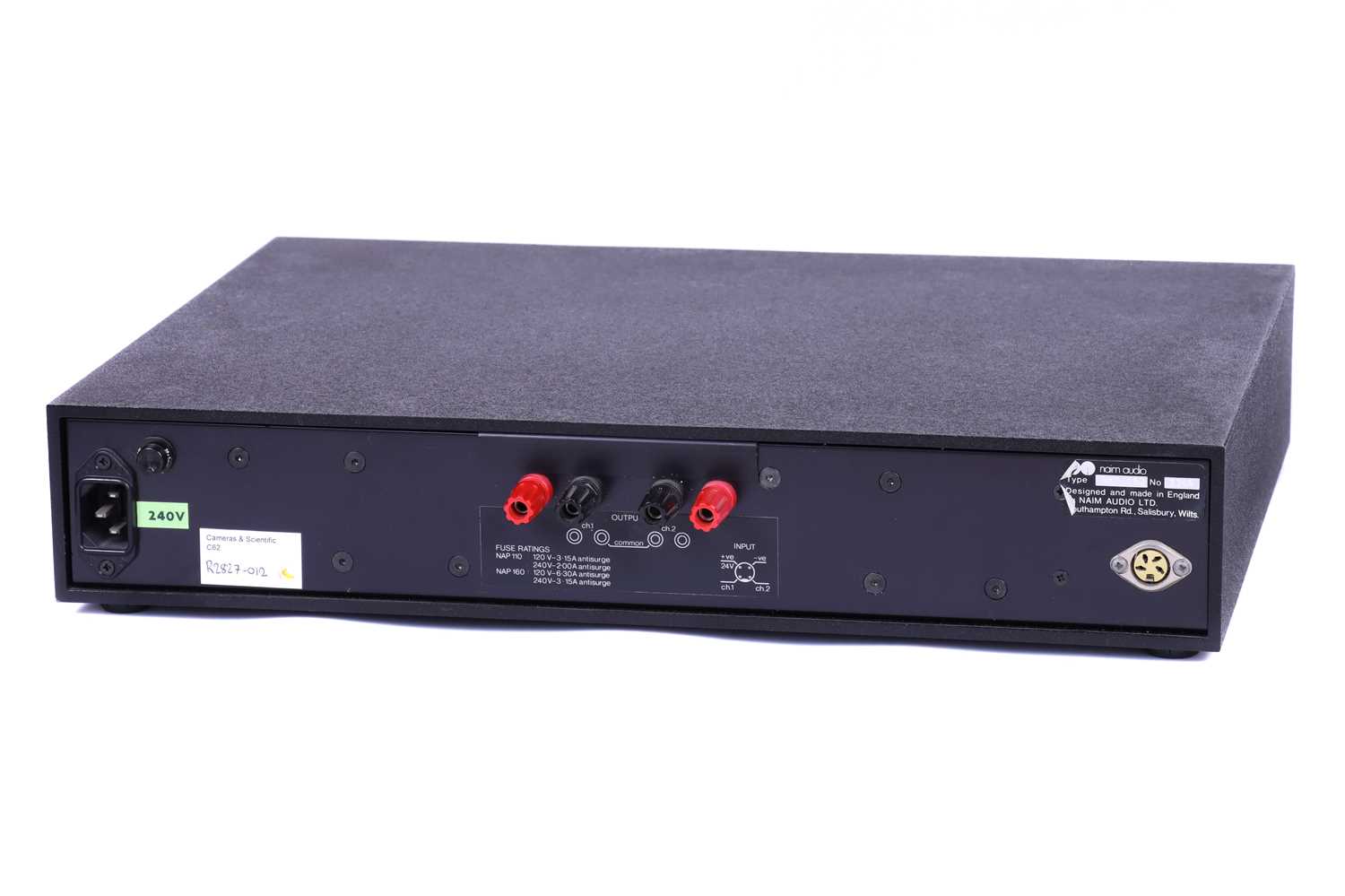 Lot 509 - A Naim Audio NAP 160 Stereo Power Amplifier,