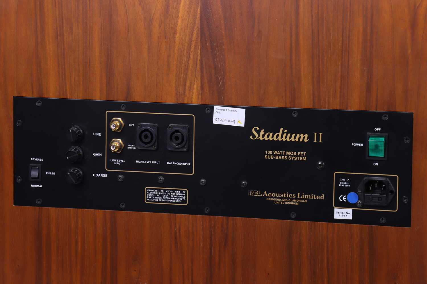 Lot 520 - A REL Stadium II Subwoofer,