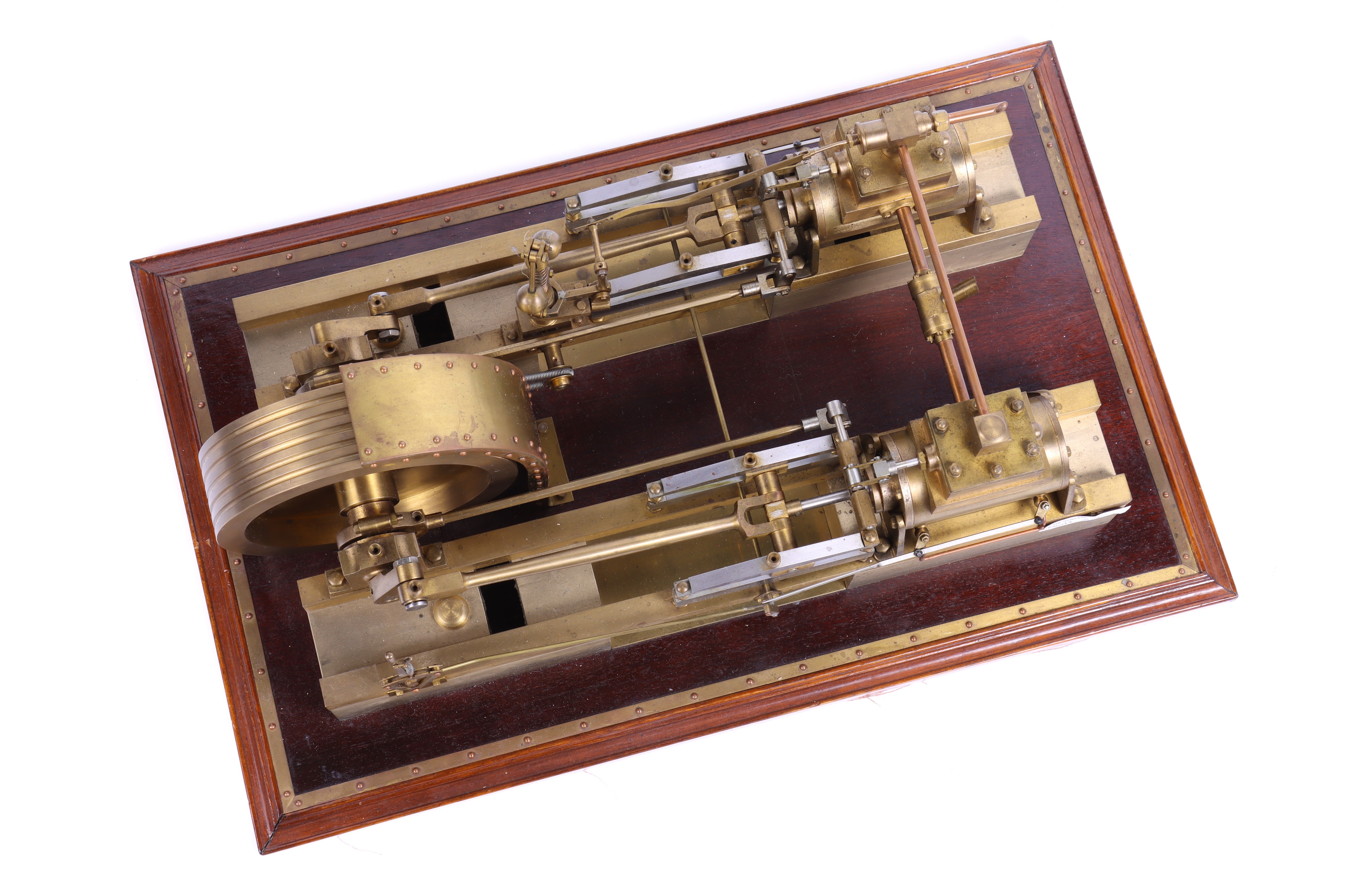 Lot 196 - A Twin Cylinder Horizontal Mill Engine,