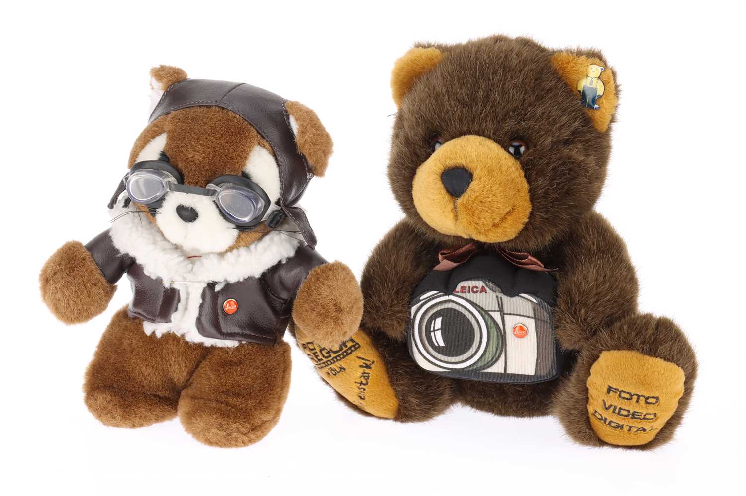 Lot 100 - Two 'Leica' Teddy Bears,
