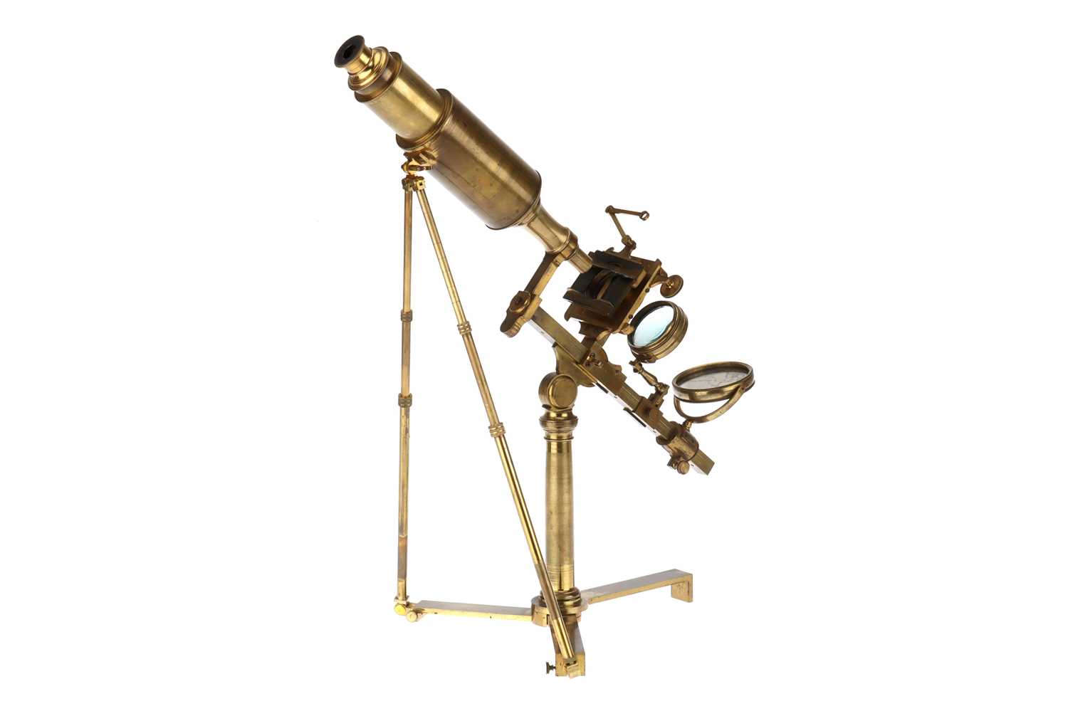 Lot 102 - A Large & Very Early Achromatic Microscope