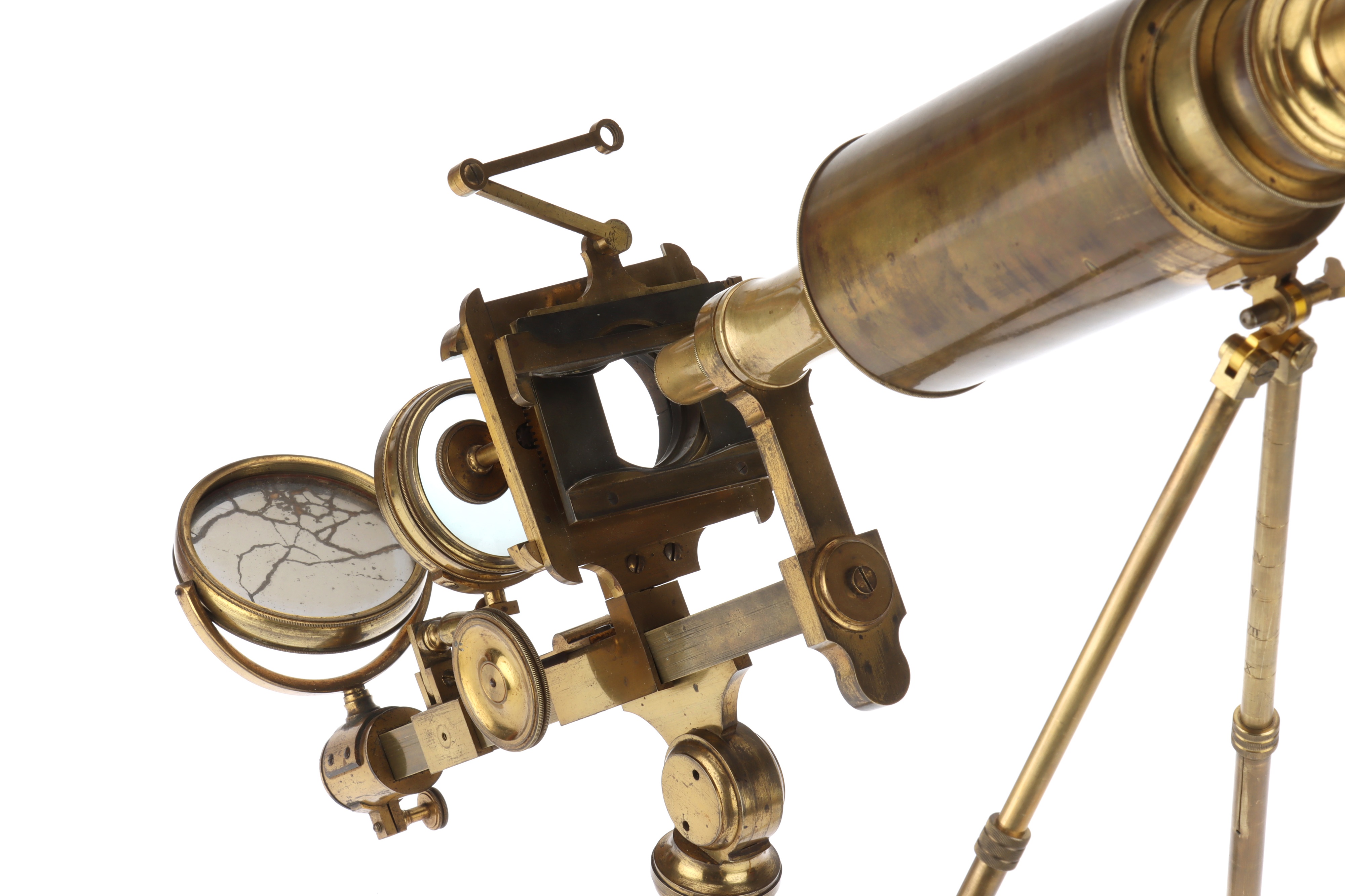 Lot 102 - A Large & Very Early Achromatic Microscope