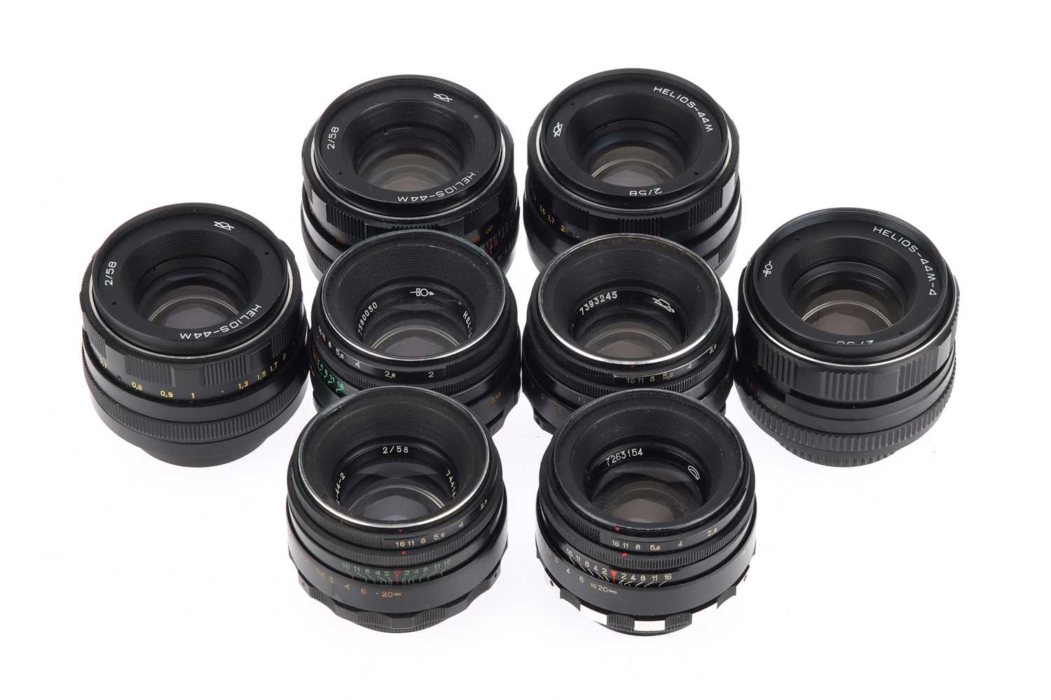 Lot 274 - A Selection of Soviet-Made Lenses from the