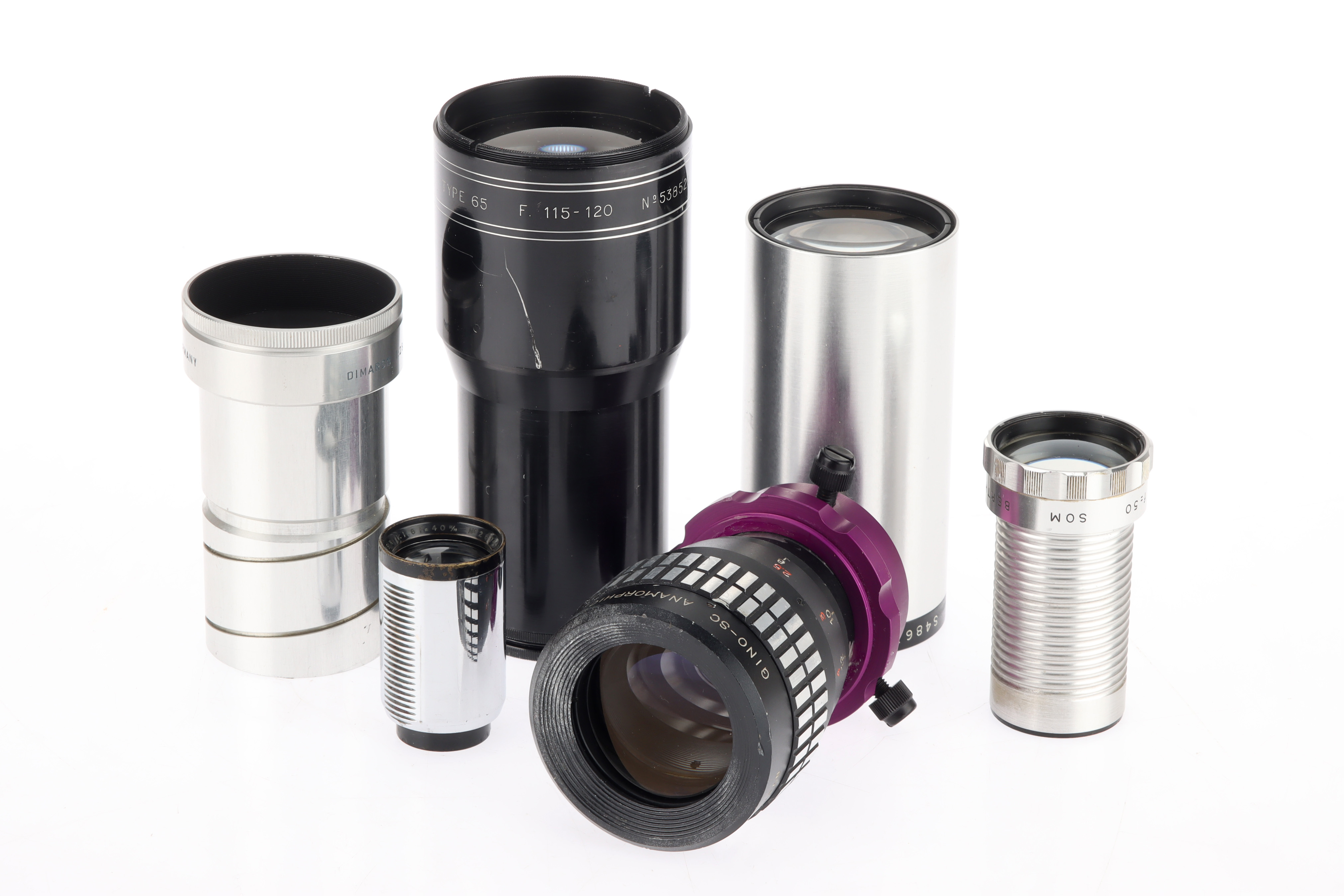 Lot 261 - A Mixed Selection of Projection Lenses,