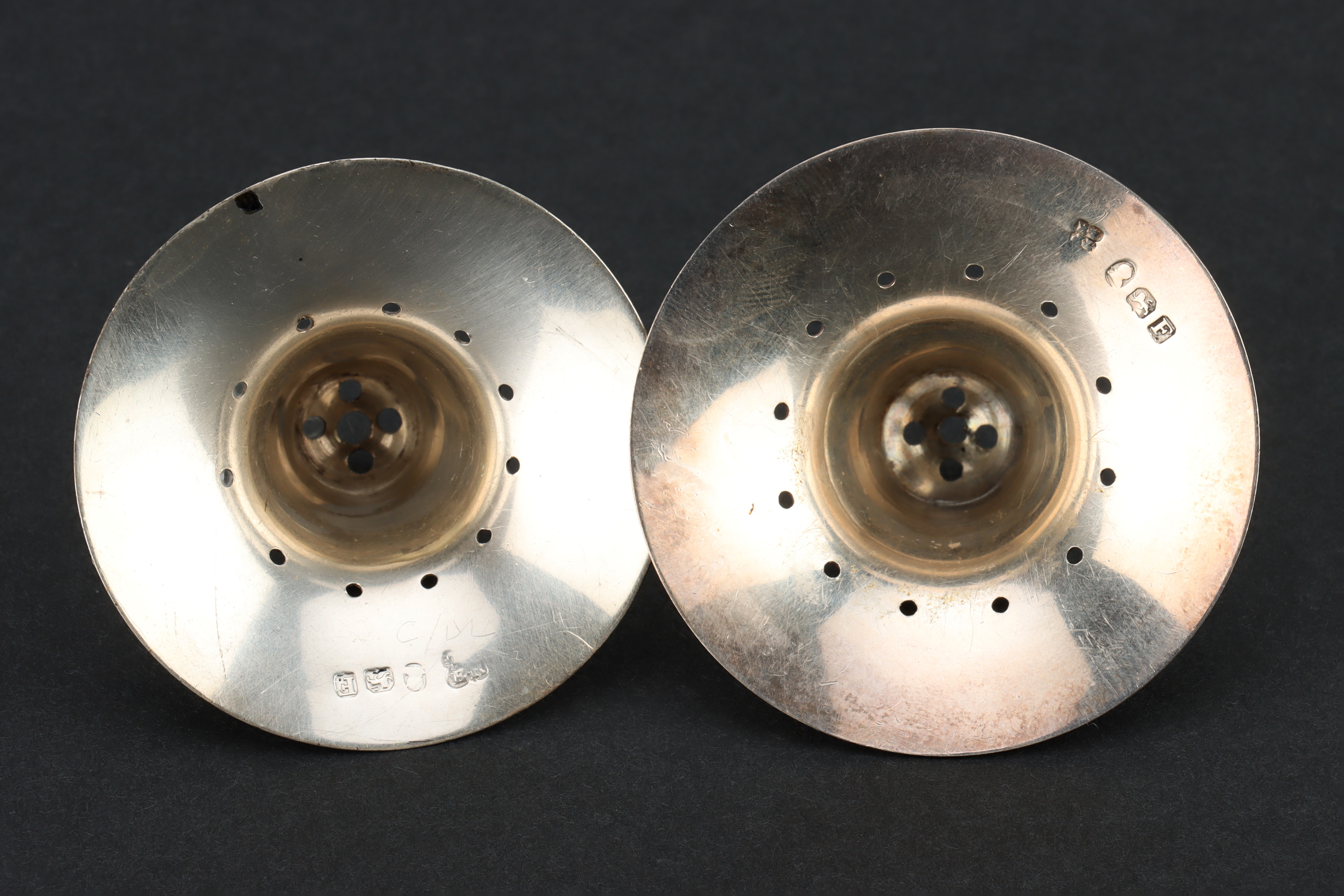 Lot 86 - Two George III Silver Nipple Shields,