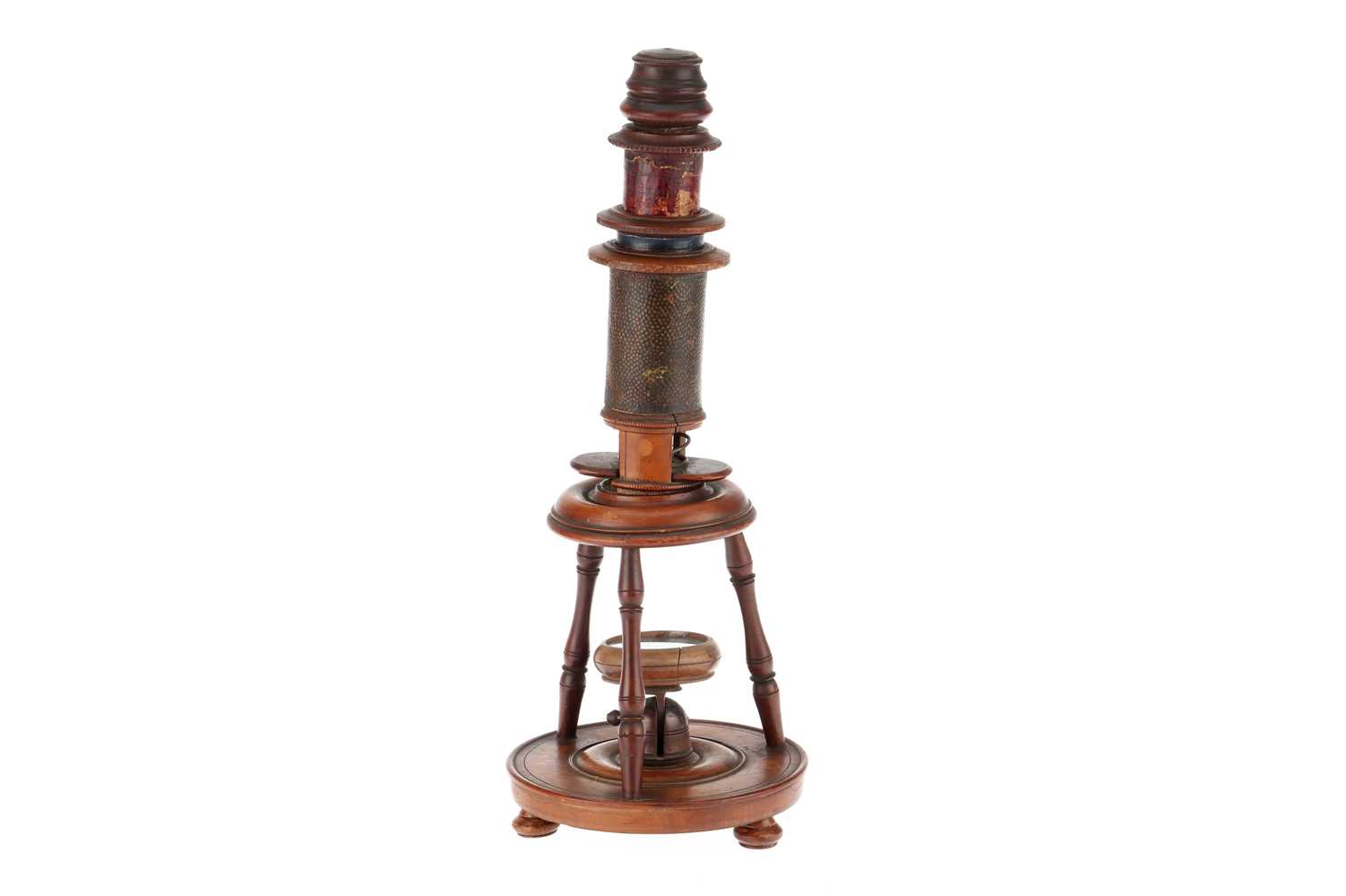 Lot 100 - 18th Century Nuremberg Type Microscope,