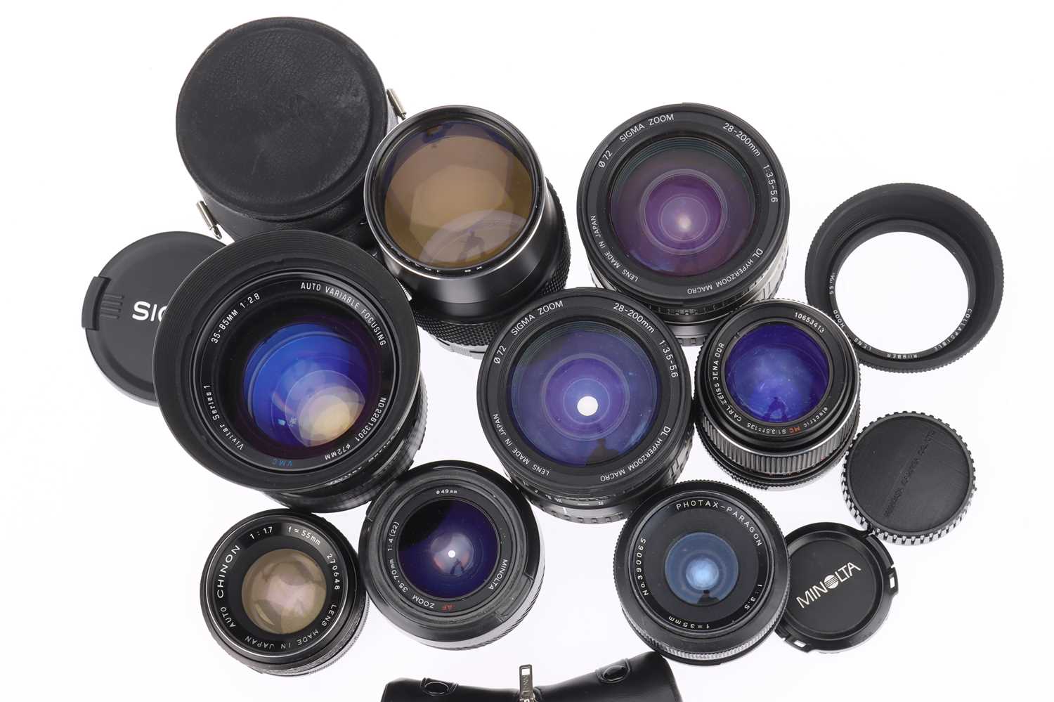 Lot 747 - A Mixed Selection of Camera Lenses,