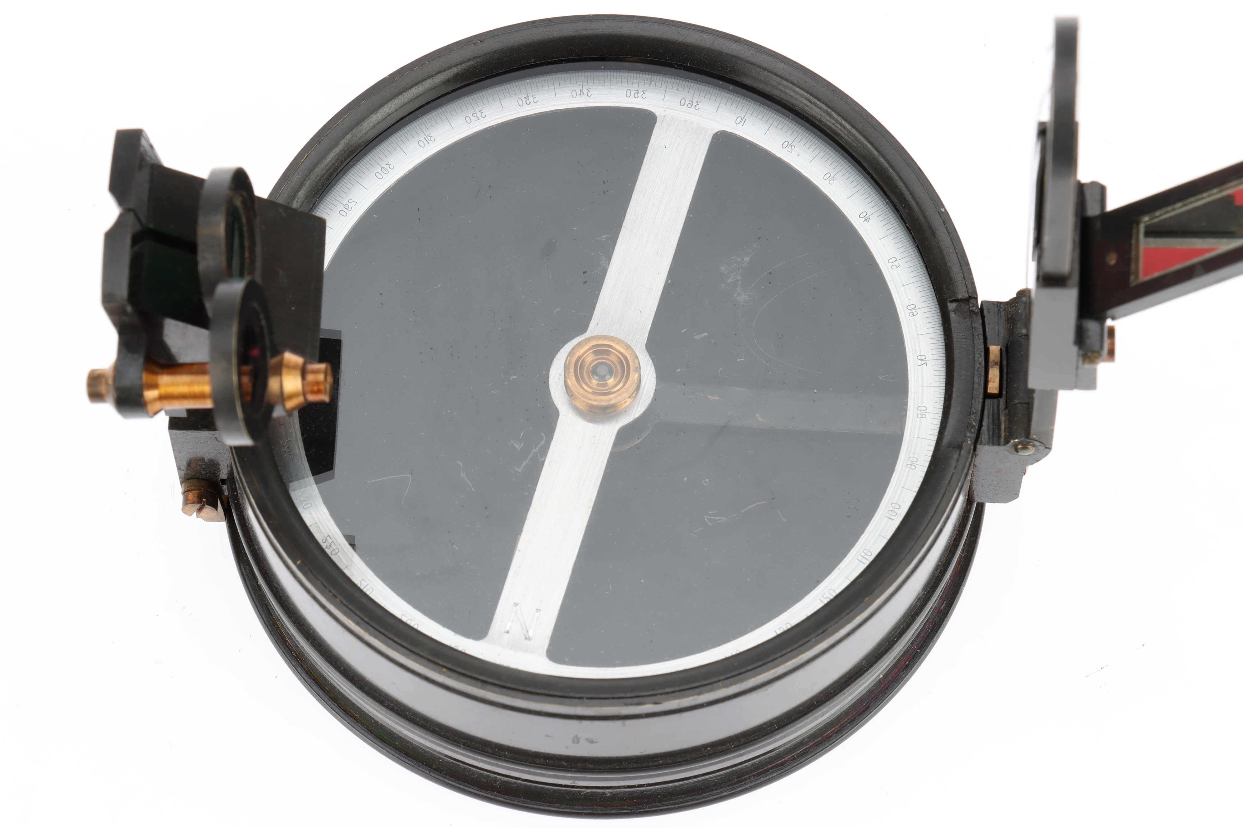 Lot 1124 - Large Scale Prismatic Compass & Case by