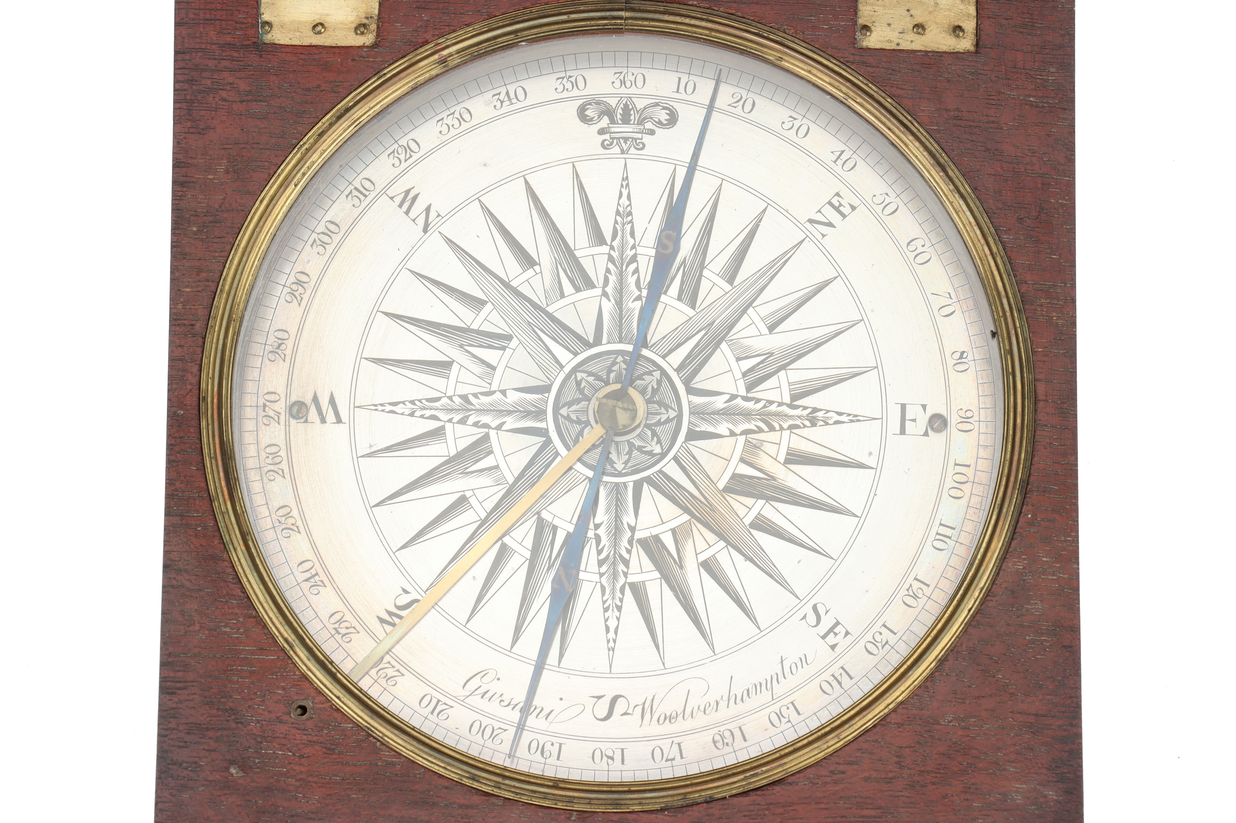 Lot 156 - An 18th Century Silvered Compass By Givsani,