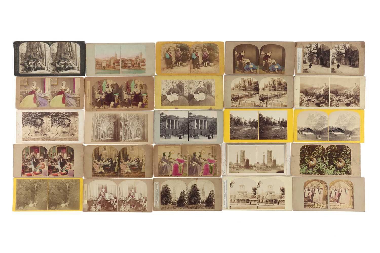Lot 136 - Collection of 62 Stereo Cards,