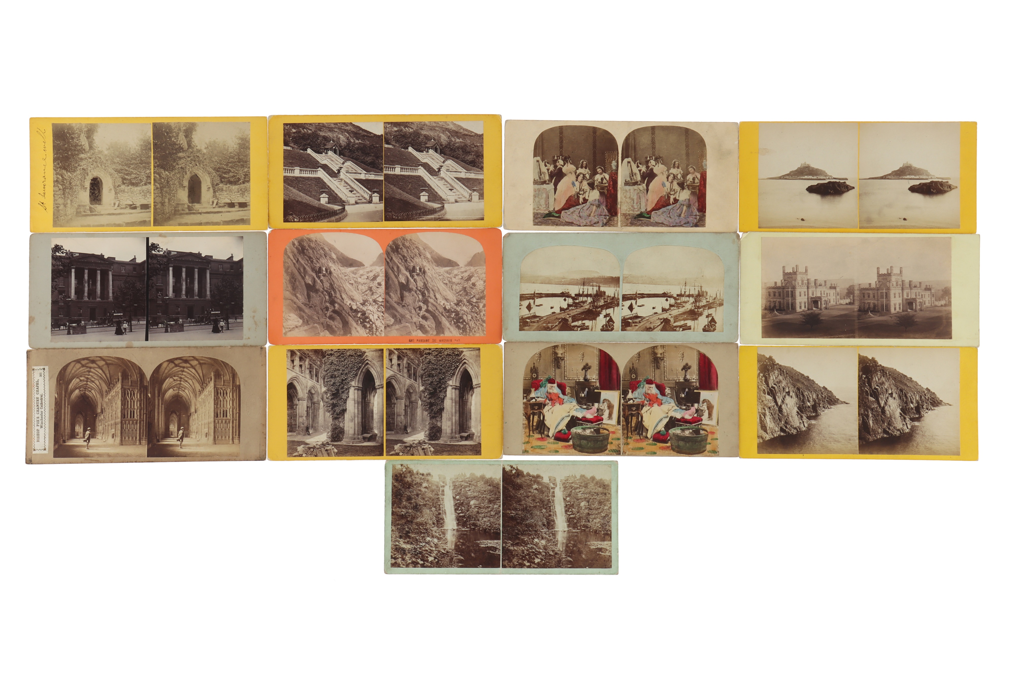 Lot 136 - Collection of 62 Stereo Cards,