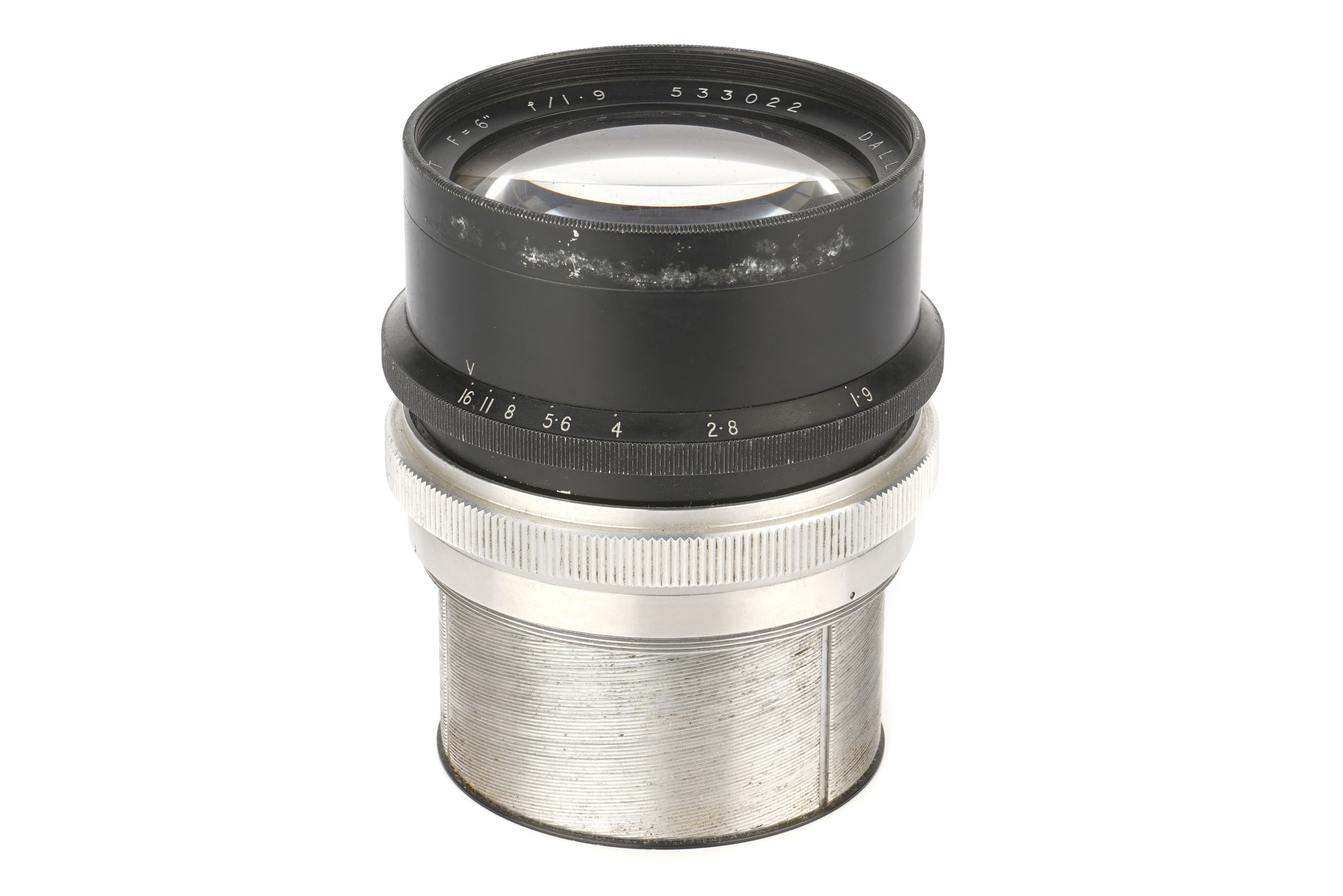 Lot 220 - A Dallmeyer Super Six f/1.9 6" Lens,