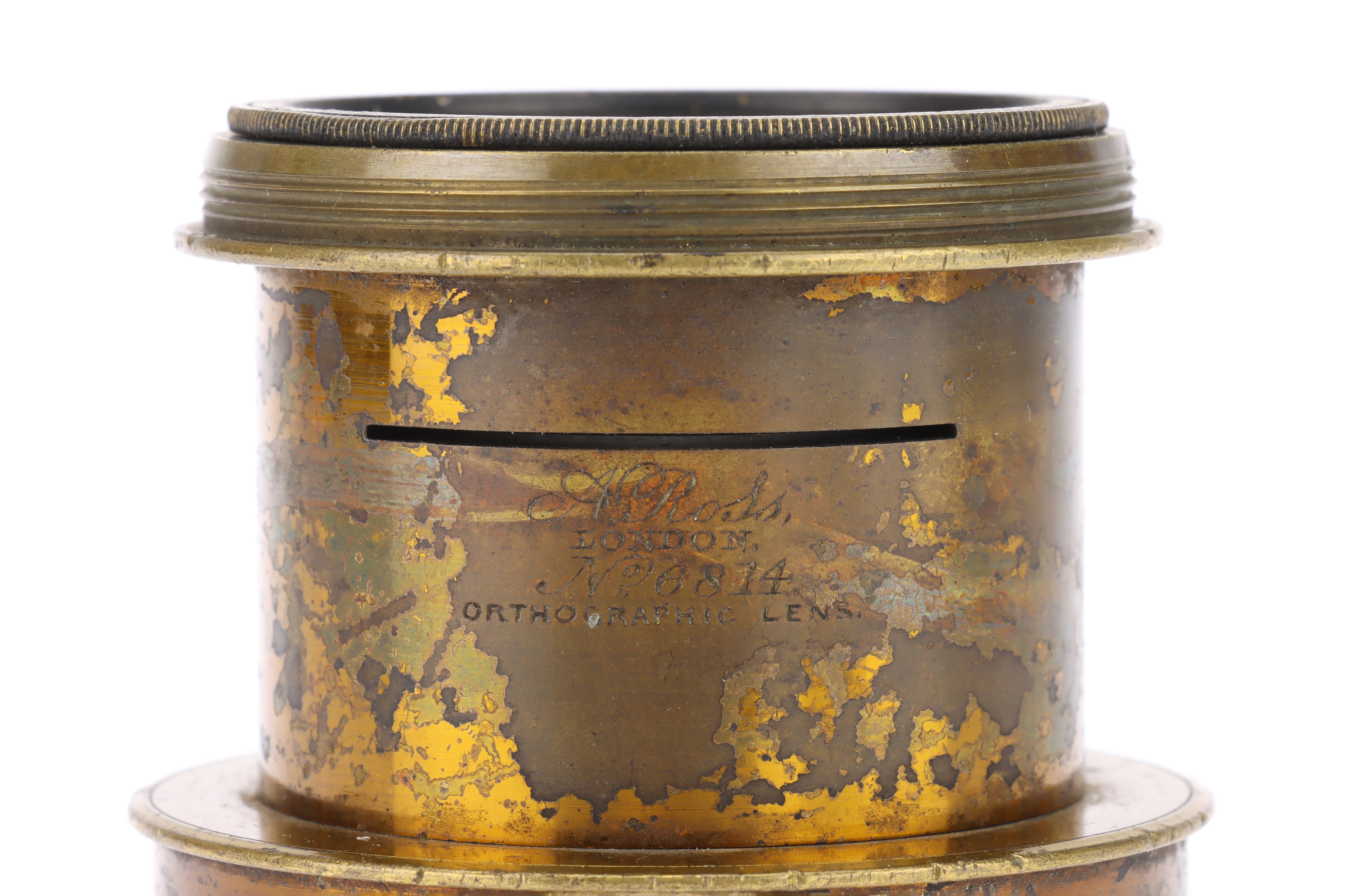 Lot 891 - A Ross Orthographic Brass Lens