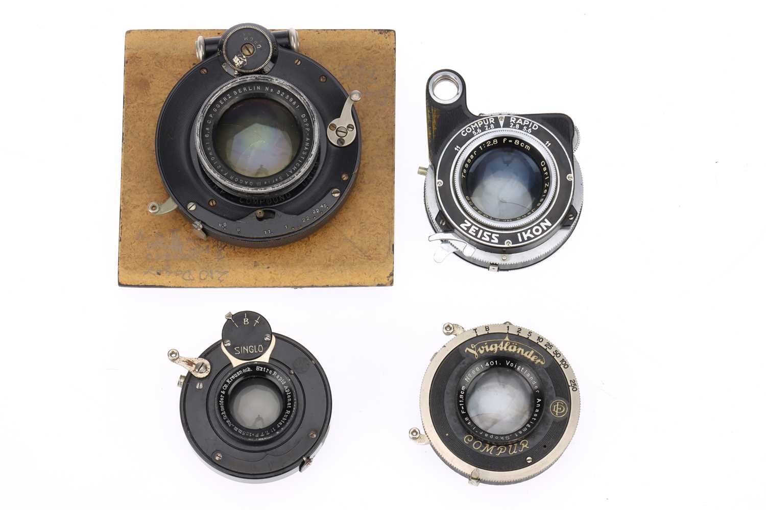 Lot 675 - A Selection of Large Format Lenses and