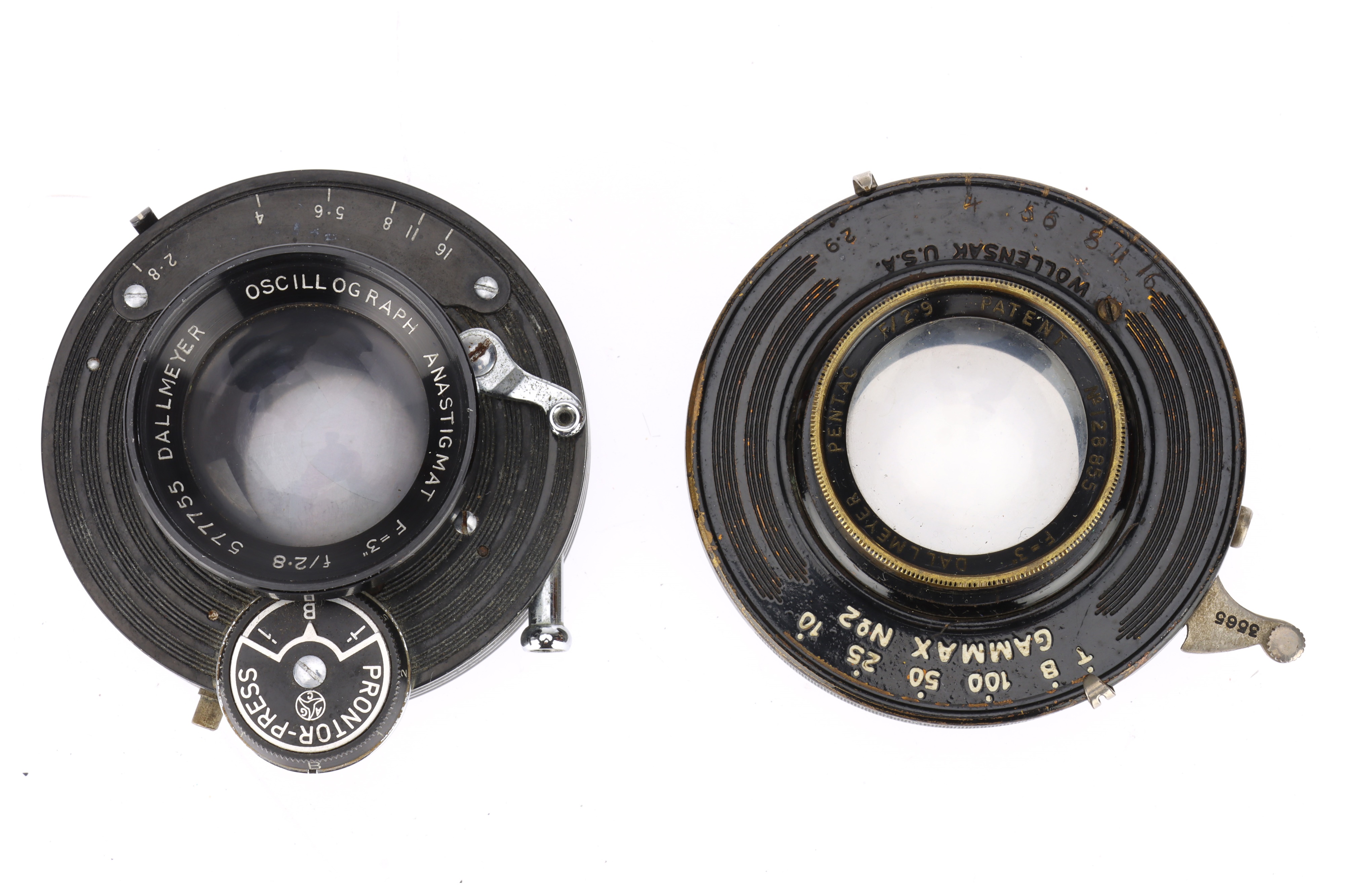 Lot 688 - A Pair of Dallmeyer Lenses and Shutters