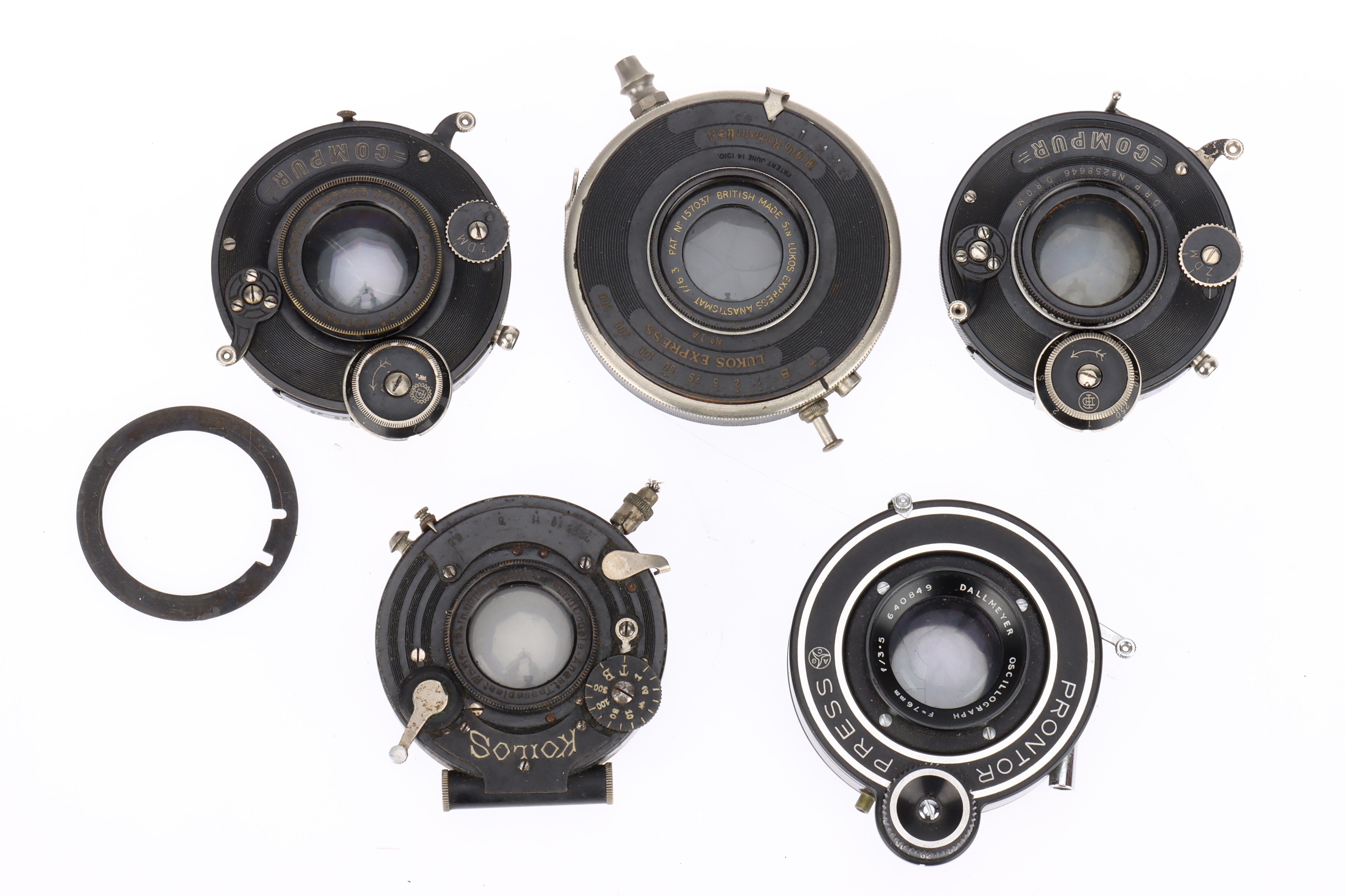 Lot 690 - A Selection of Large Format Lenses and