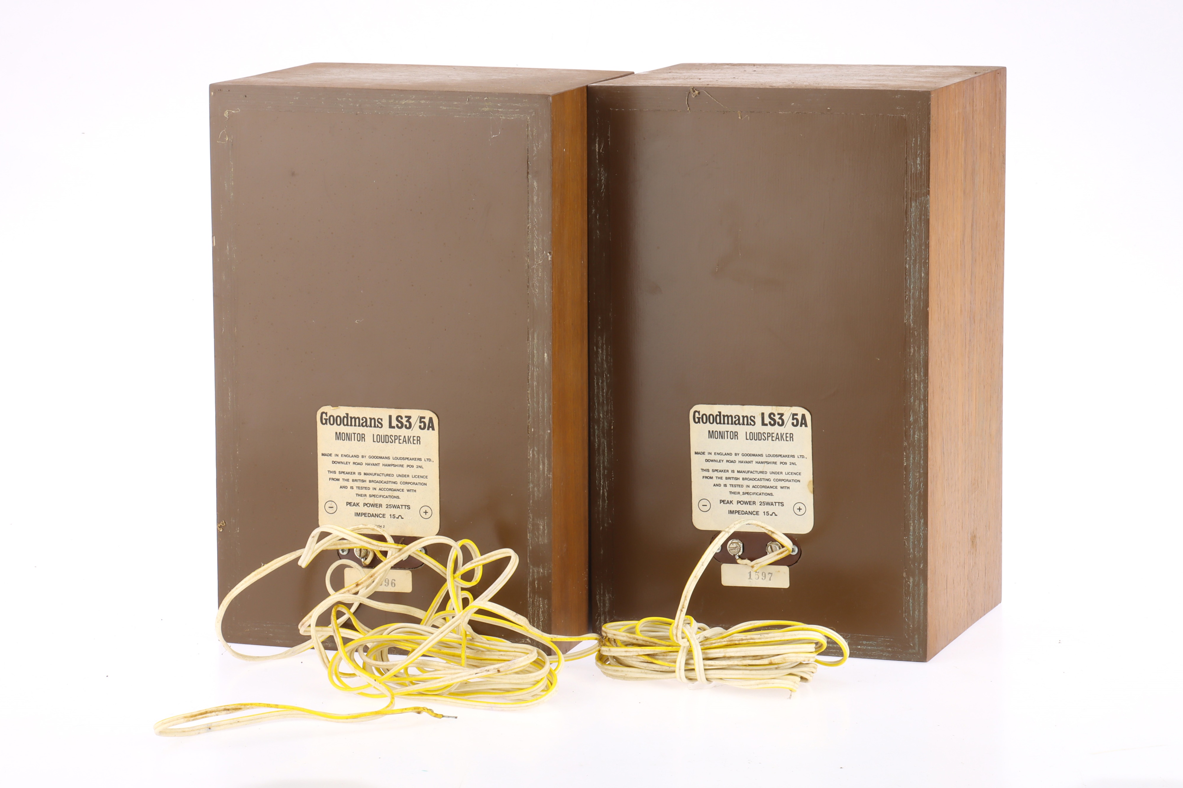 Lot 1351 - A Pair of Goodmans LS3/5A Monitor