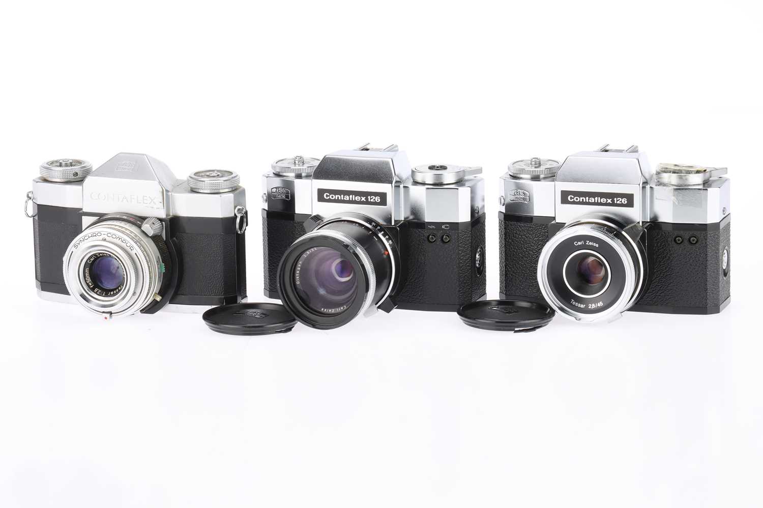 Lot 166 - A Selection of Zeiss Ikon Contaflex Cameras,