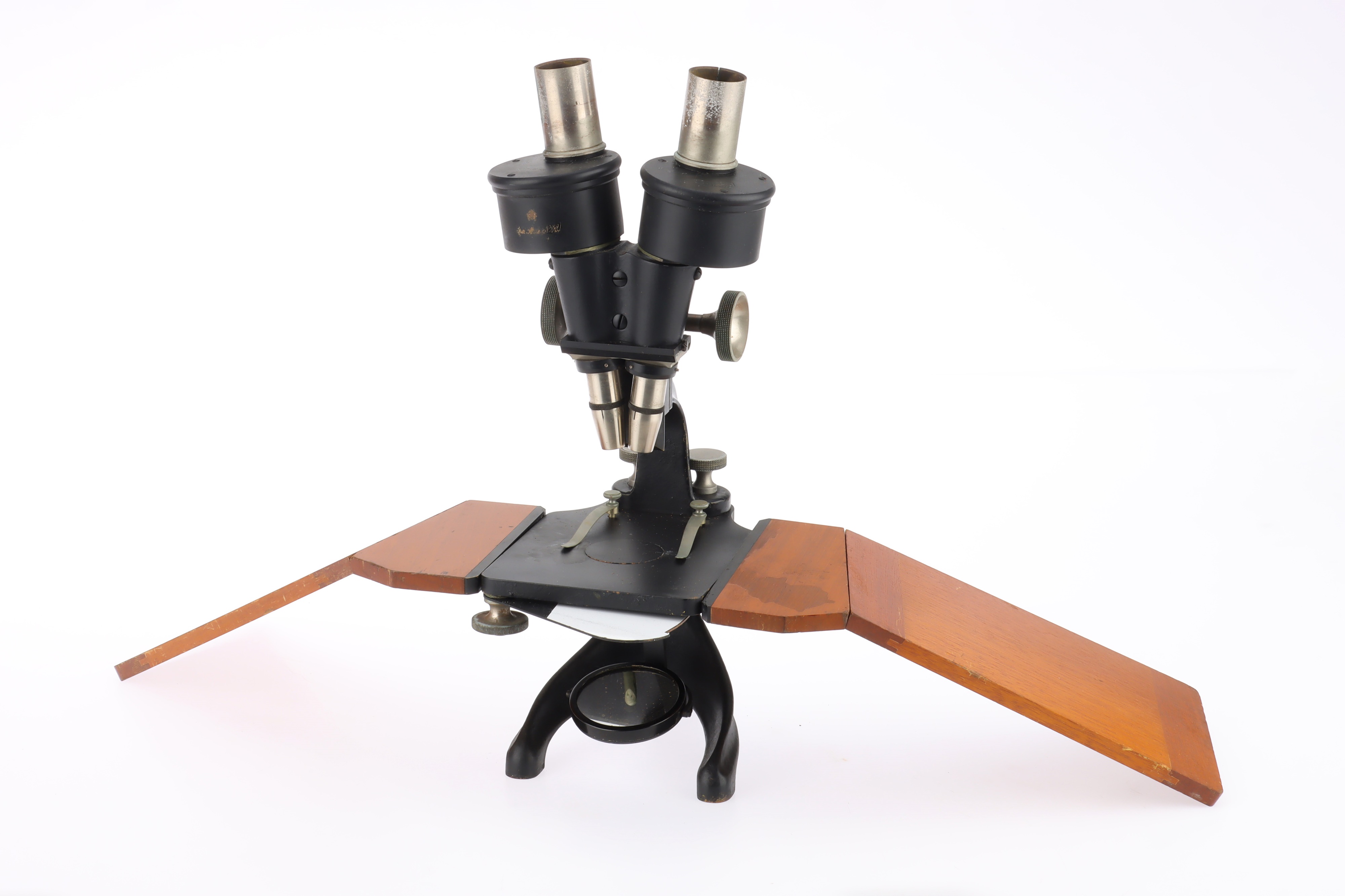 Lot 399 - Greenough's Binocular Microscope, British