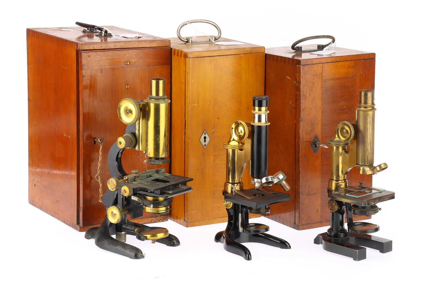 Lot 1088 - Collection of 3 microscopes,