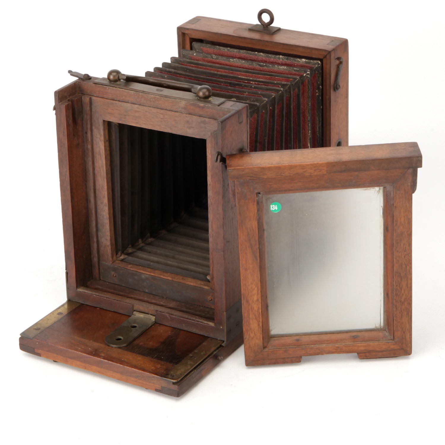 Lot 183 - An Unmarked Wet Plate Mahogany Tailboard