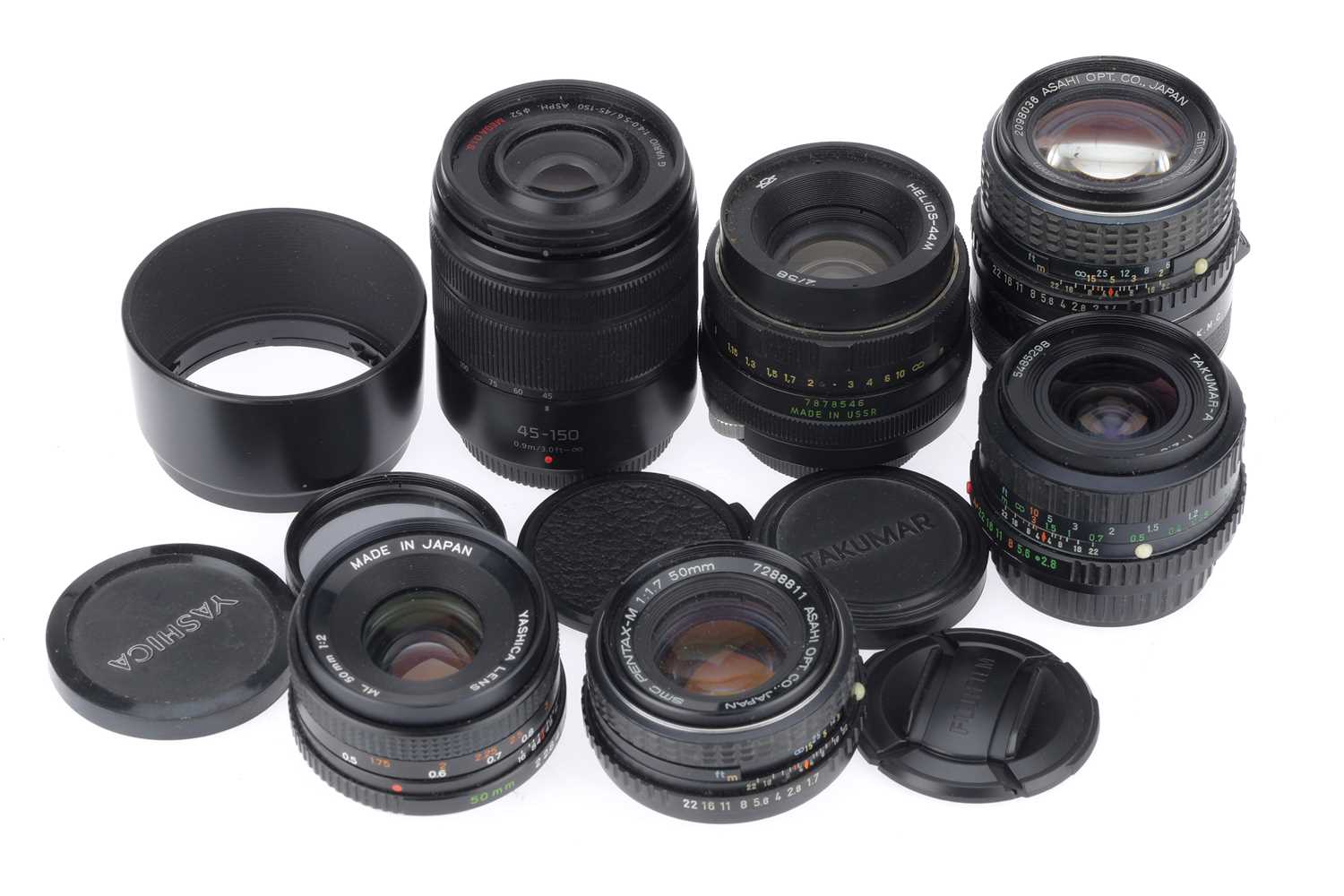 Lot 312 - A Selection of 35mm Camera Lenses,