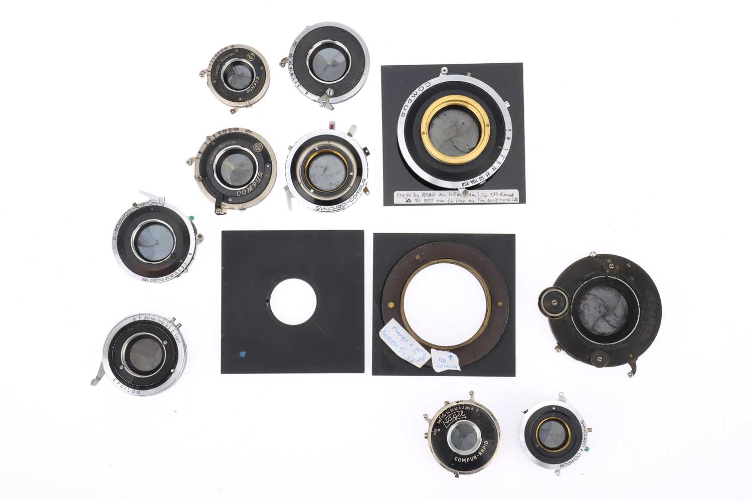 Lot 586 - A Selection of Large Format Shutters,