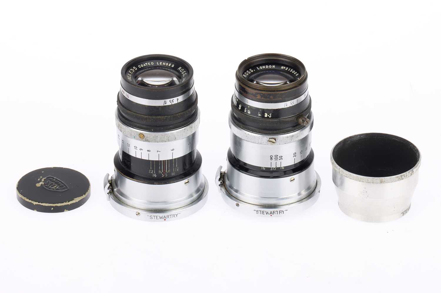 Lot 380 - A Pair of Ross Camera Lenses,