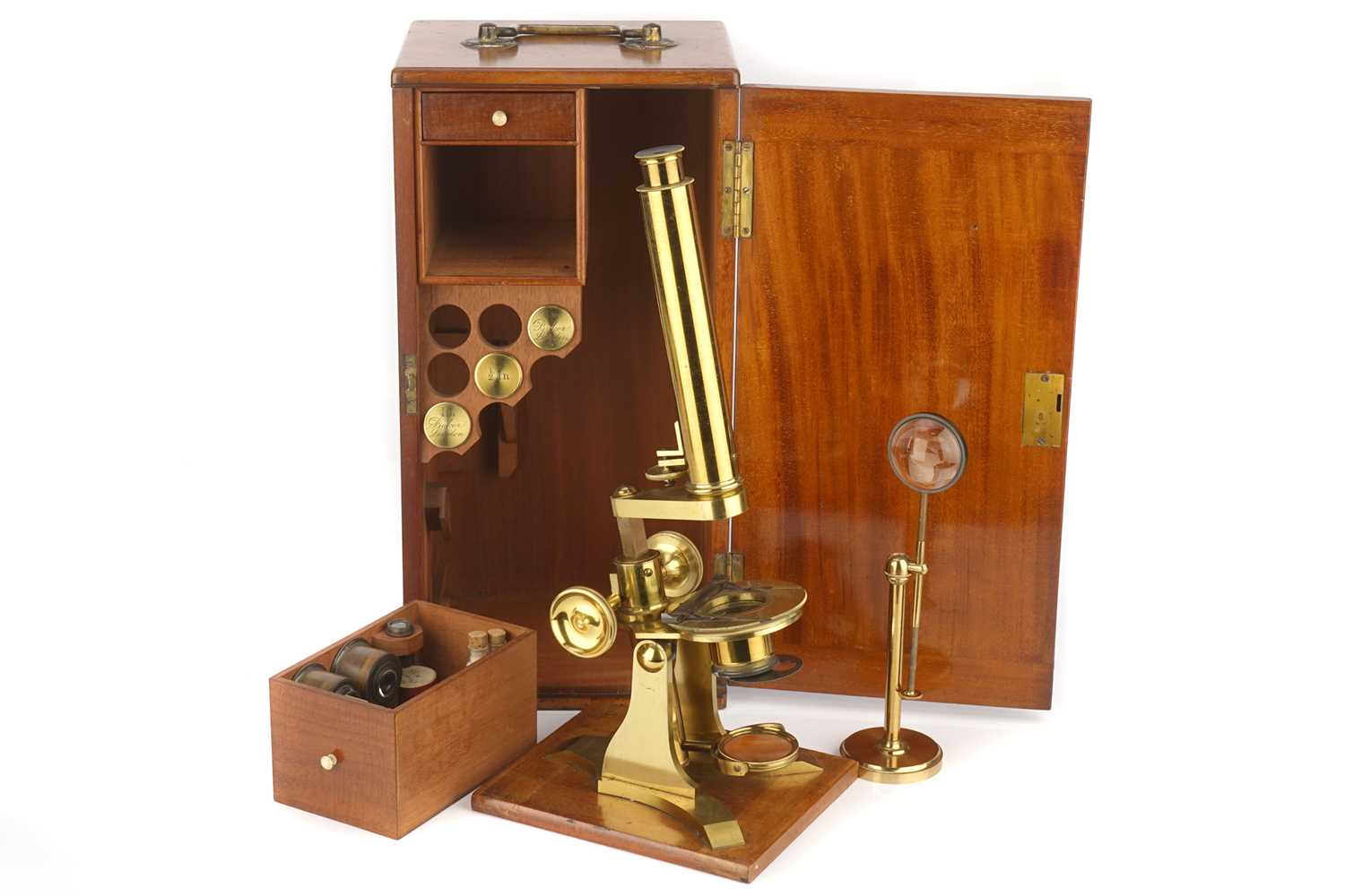 Lot 323 - A Monocular Microscope by Baker,