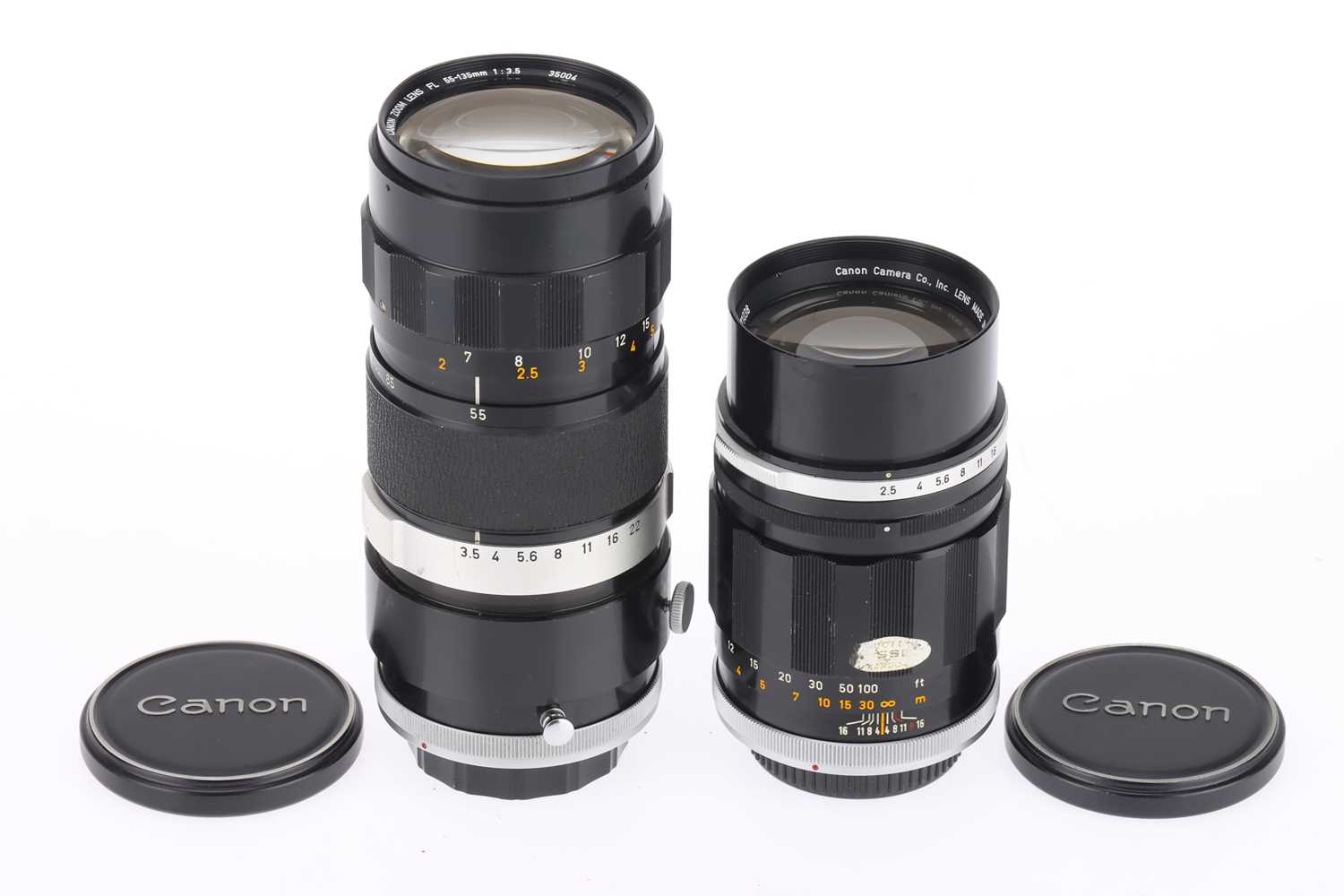 Lot 423 - A Pair of Canon FL Camera Lenses,