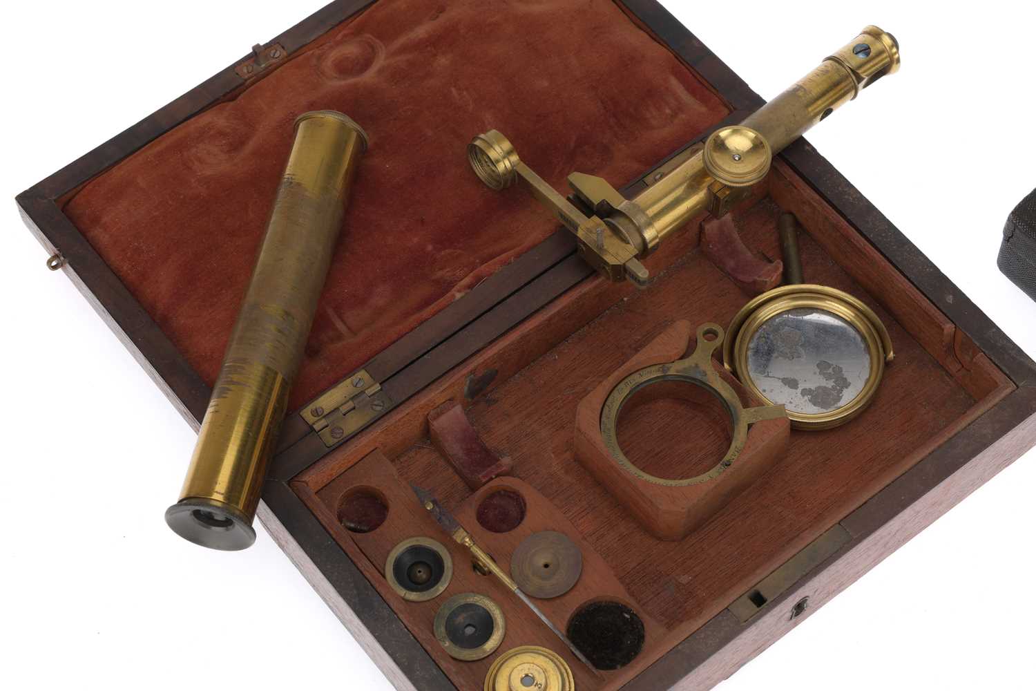 Lot 671 - 2 Early Microscopes,