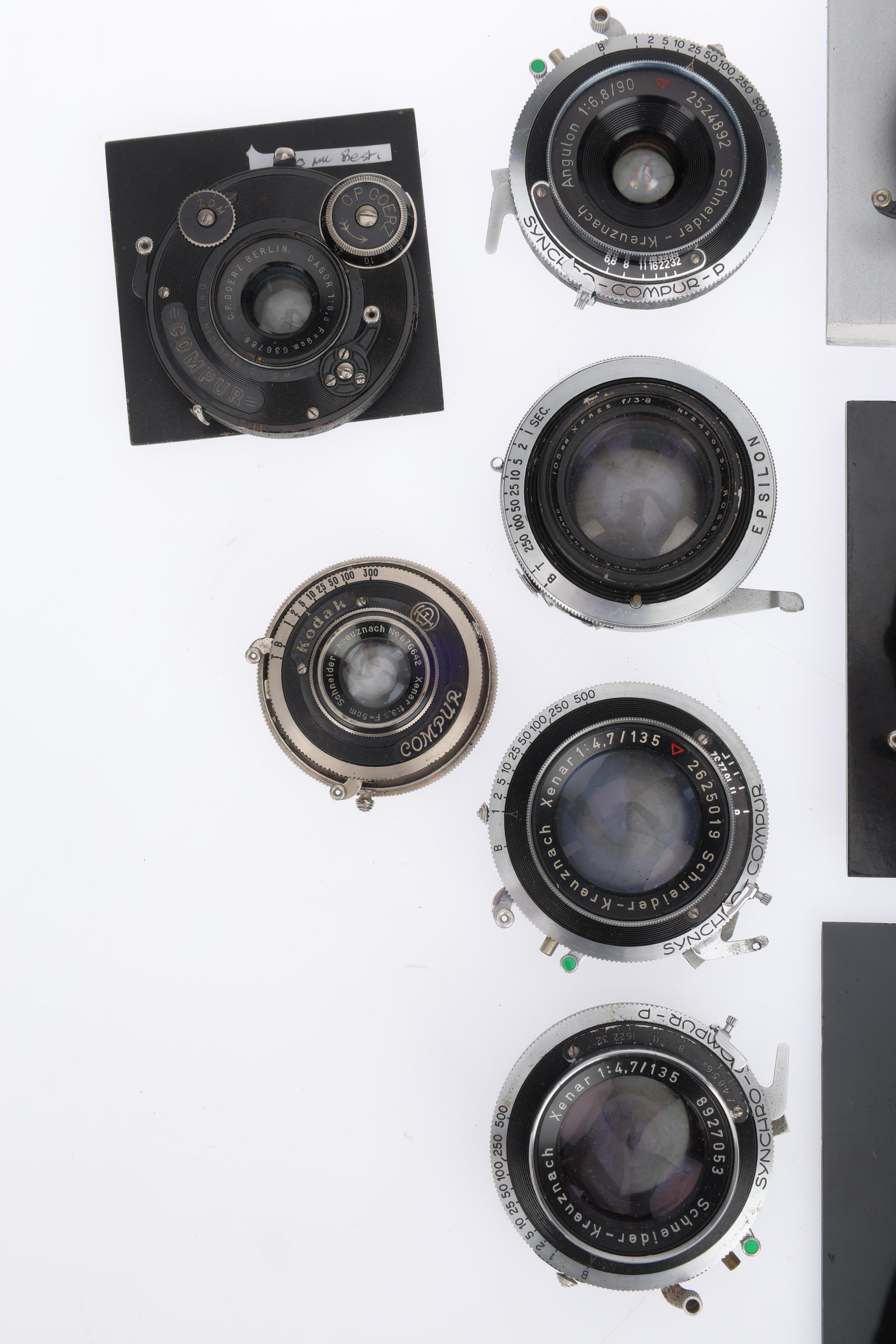 Lot 332 - A Selection of Large Format Lenses and