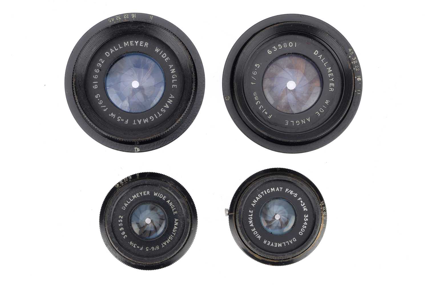 Lot 331 - A Selection of Dallmeyer Large Format Lenses,