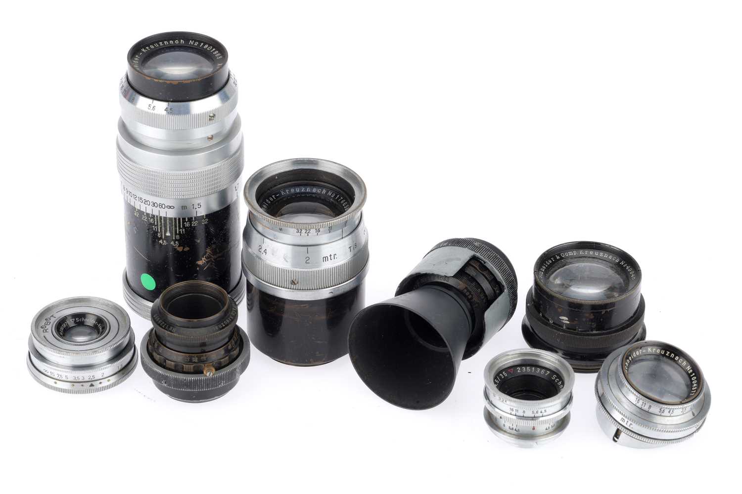 Lot 350 - A Selection of Camera Lenses,