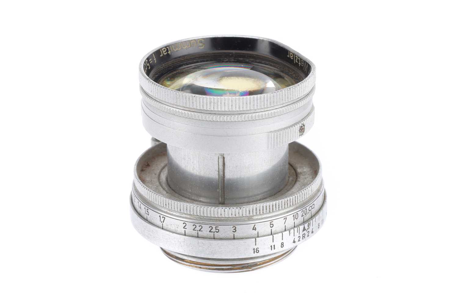 Lot 466 - A Leitz Wetzlar f/2 5cm Summitar Lens,