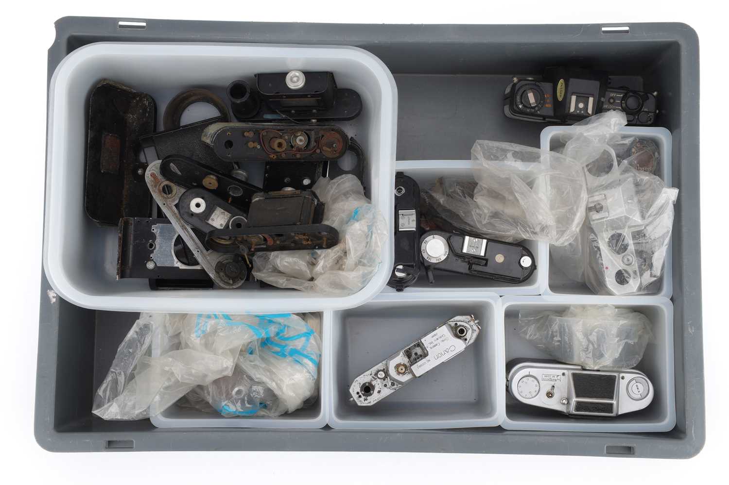 Lot 293 - A Mixed Selection of Dismantled Cameras,