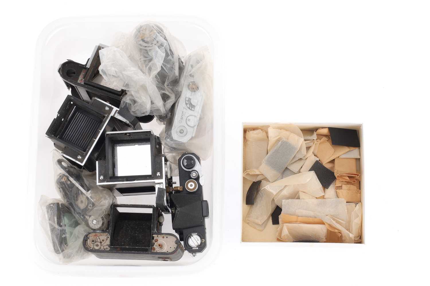 Lot 298 - A Large Selection of Dismantled Cameras and