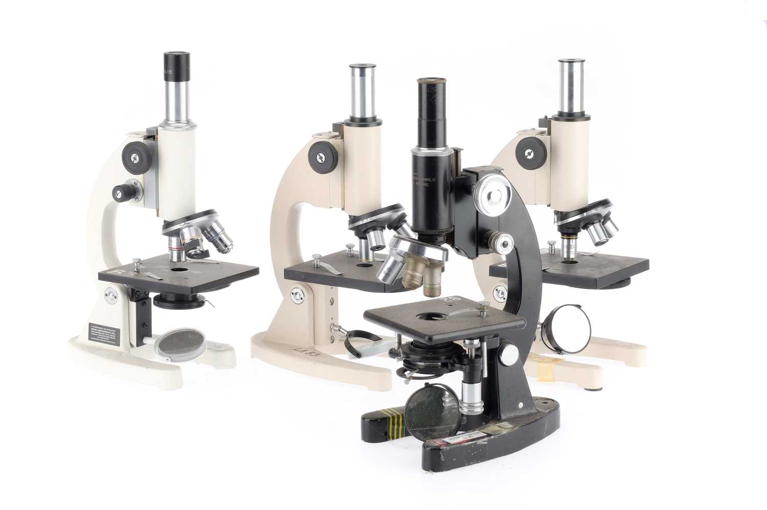 Lot 732 - A Collection of 4 Microscopes,