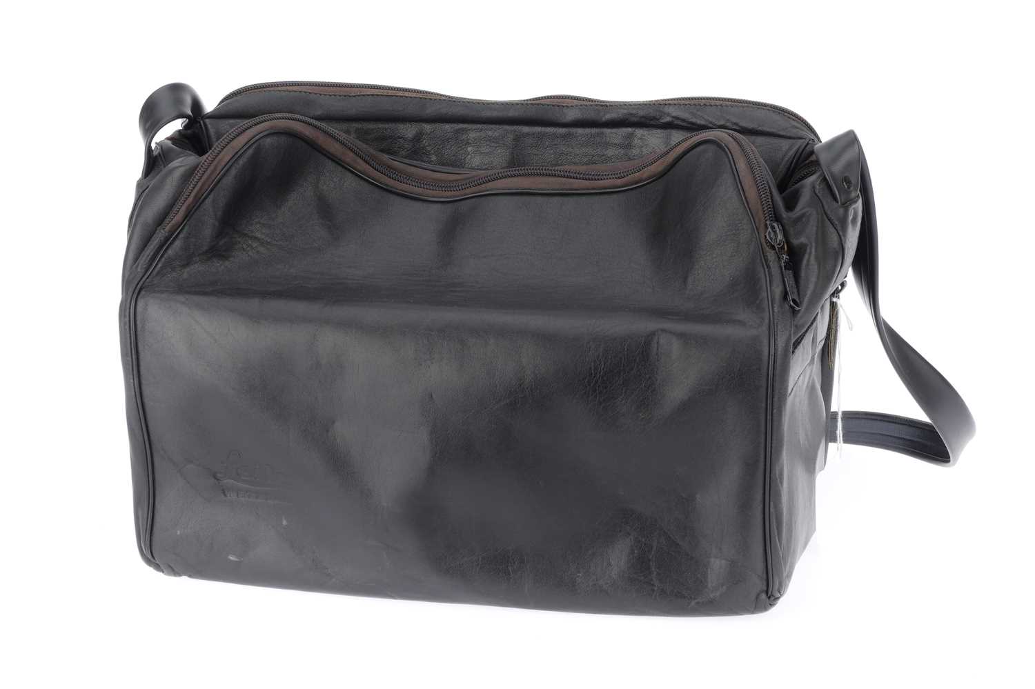 Lot 17 - A Black Leica Reporter Style Leather Camera