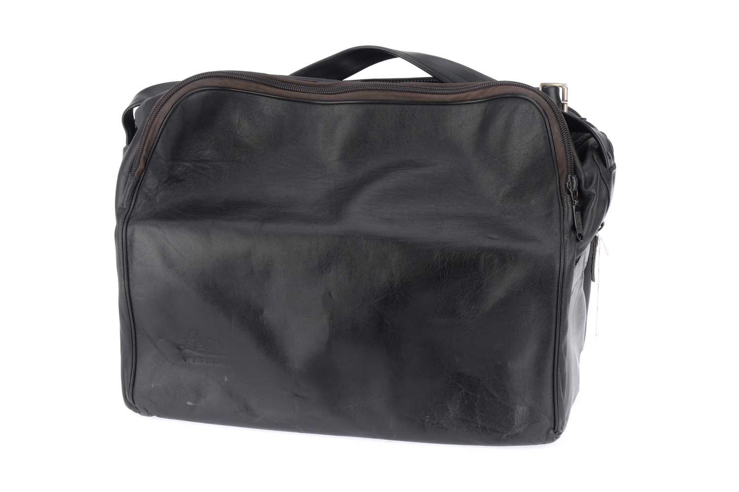 Lot 17 - A Black Leica Reporter Style Leather Camera