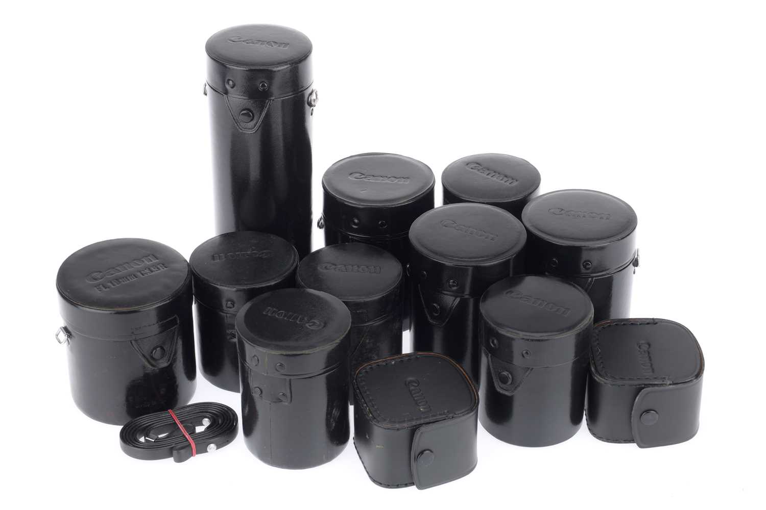 Lot 487 - A Selection of Canon Lens Cases,