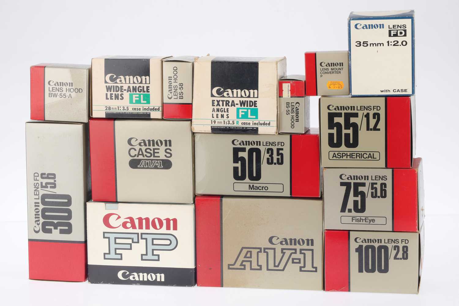 Lot 507 - A Selection of Canon Packaging,