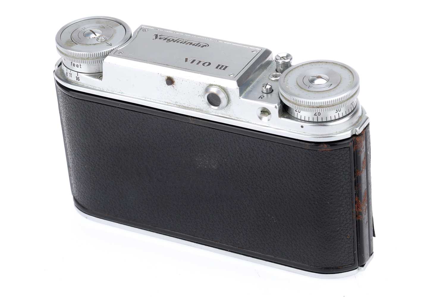 Lot 191 - A Voigtlander Vito III Folding 35mm Camera,