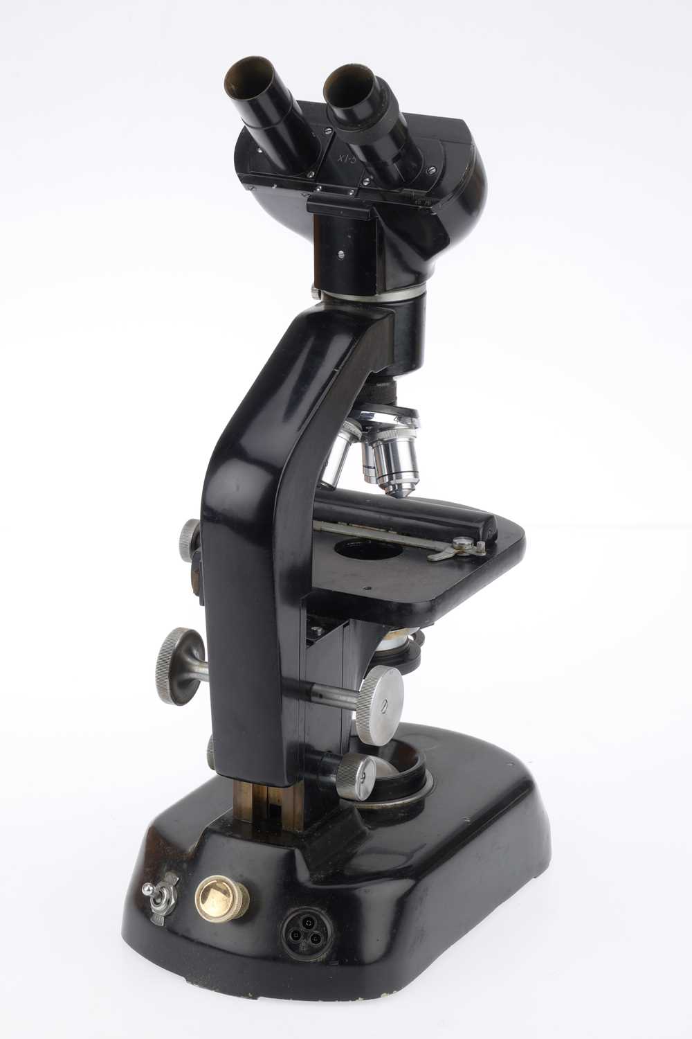Lot 669 - A Watson Binocular Microscope,